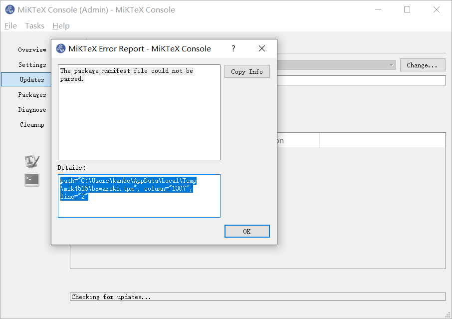 Parsing Error when MikTex update · Issue #95 · MiKTeX/miktex-packaging ...