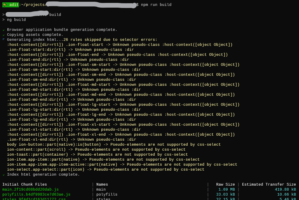 rules skipped due to selector errors: legend+* -> Cannot read property 'type' of undefined ...