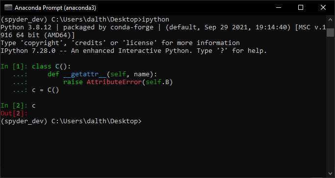 Invalid `getattr` Wrecks Ipython · Issue 16613 · Spyder Idespyder · Github