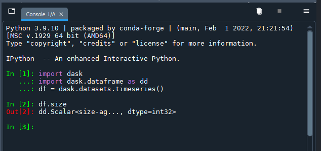 Running the size of a dask dataframe file · Issue #16844 · spyder-ide ...