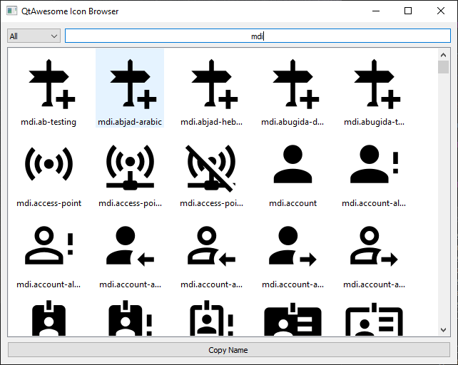 Unicode 32 fonts (Material Design -mdi) are not rendering properly with PySide2 · Issue #217 ...