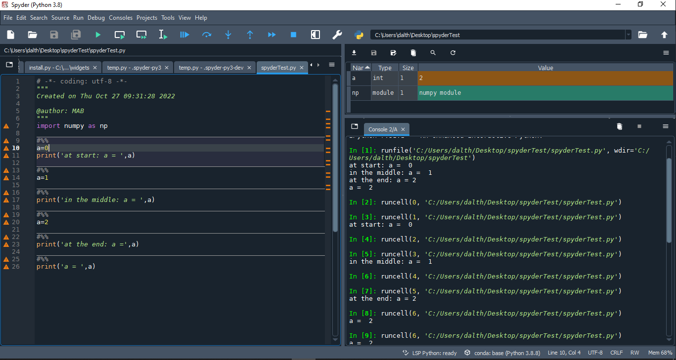 "Execute + jump to next cell" brings me to two cells further instead of ...