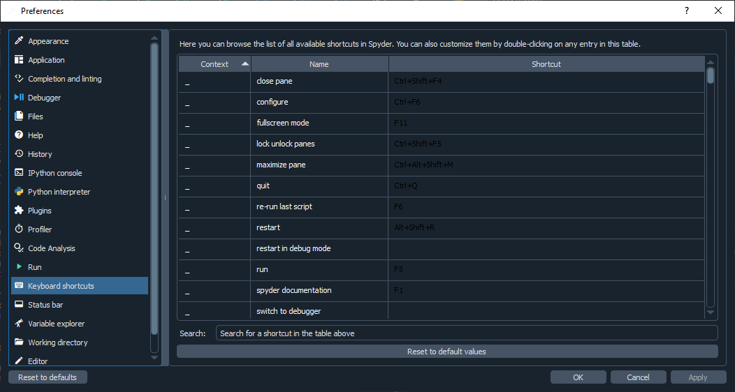 Config page for Shortcuts always shows shortcuts in black regardless of interface theme · Issue ...