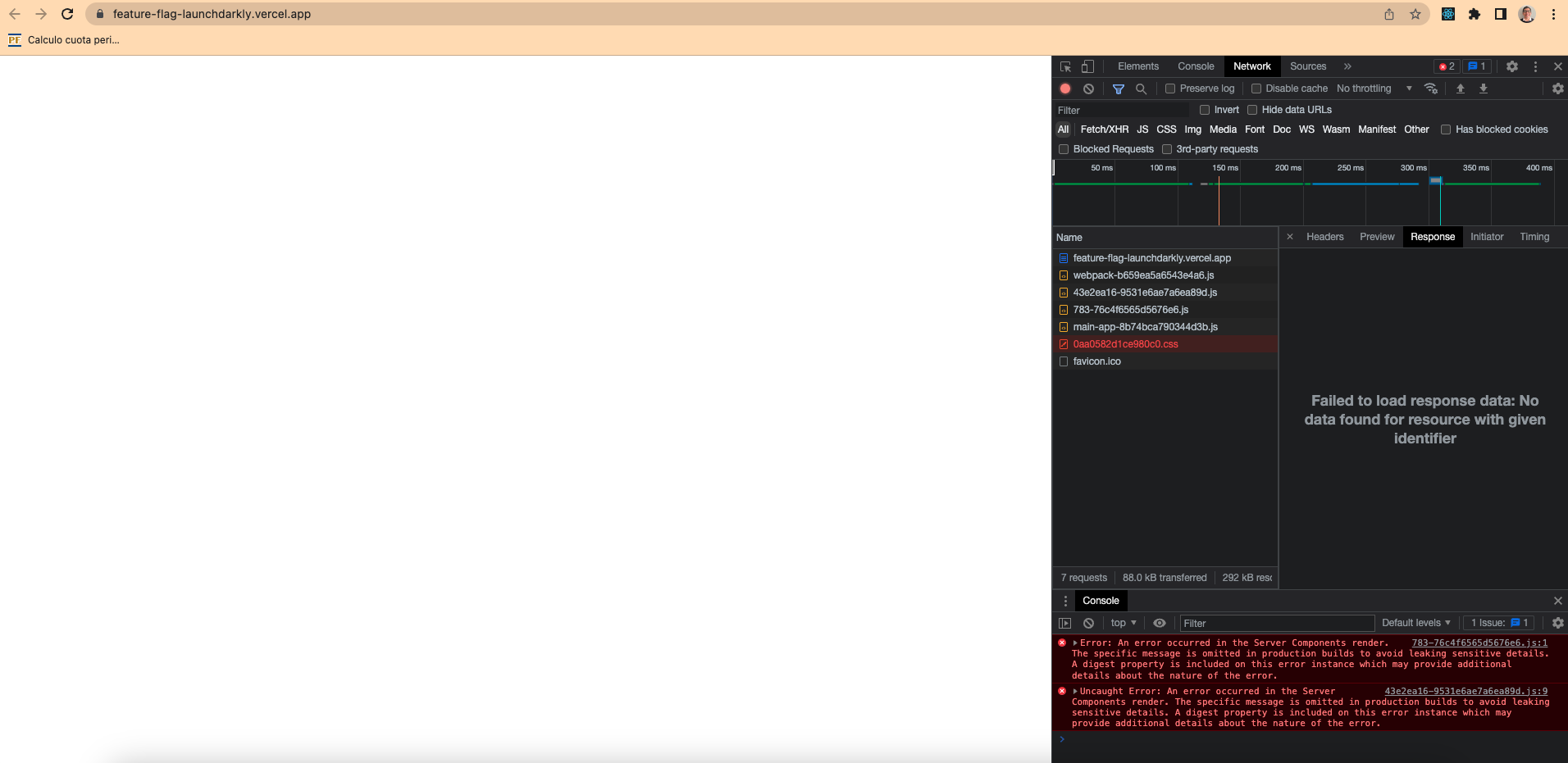 LaunchDarkly integration example demo is not working · Issue #761 · vercel/examples · GitHub