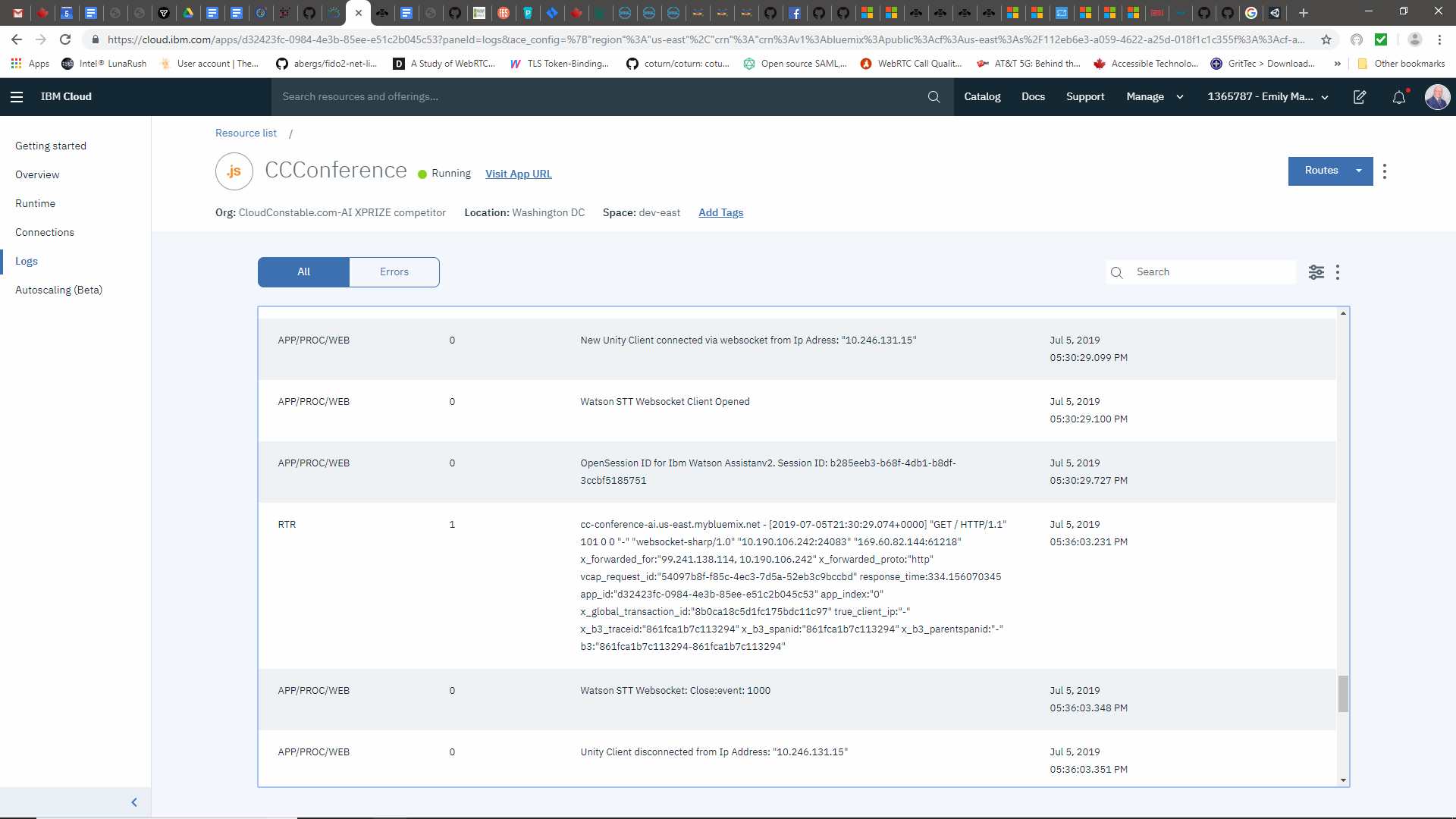 Watson STT node.js SDK: Websocket abnormally closing with Error 1006 · Issue #902 · watson ...