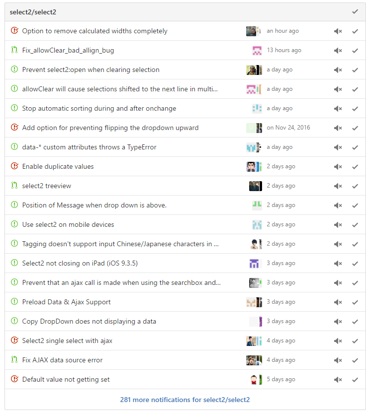 Is the project active? or was abandoned? · Issue #4953 · select2/select2 · GitHub