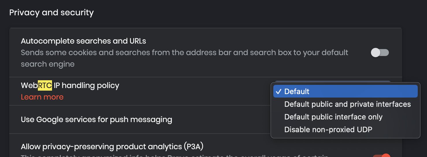 WebRTC settings are confusing · Issue #27732 · brave/brave-browser · GitHub