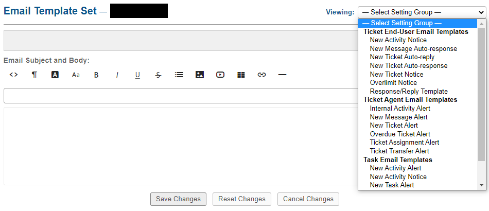 Invalid template selected in template editor drop-down · Issue #5663 ...