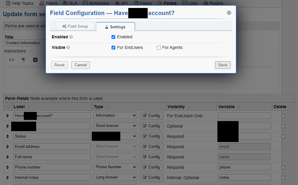 "For EndUser Only" form fields appear in Lookup User dialog · Issue ...
