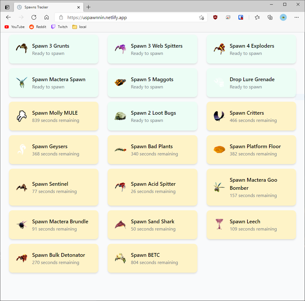 GitHub - twitch-rewards-tracker/spawns-tracker: Spawns tracker for ...