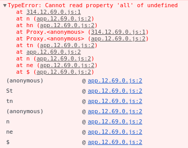 TypeError: Cannot read property 'all' of undefined · Issue #7217 ...