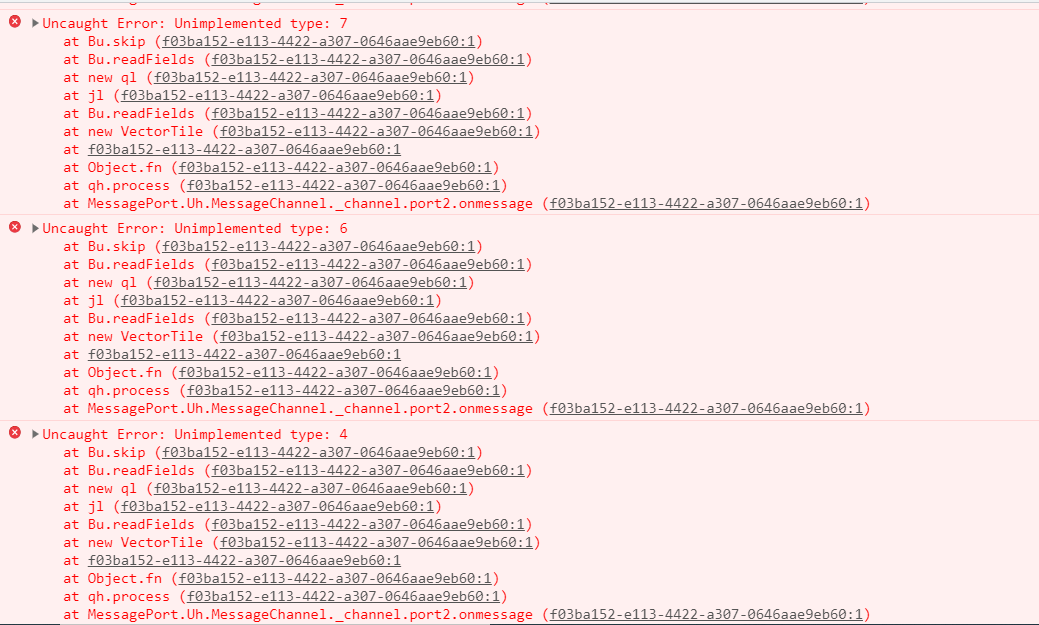 Export command creates pbf tiles instead of mvt