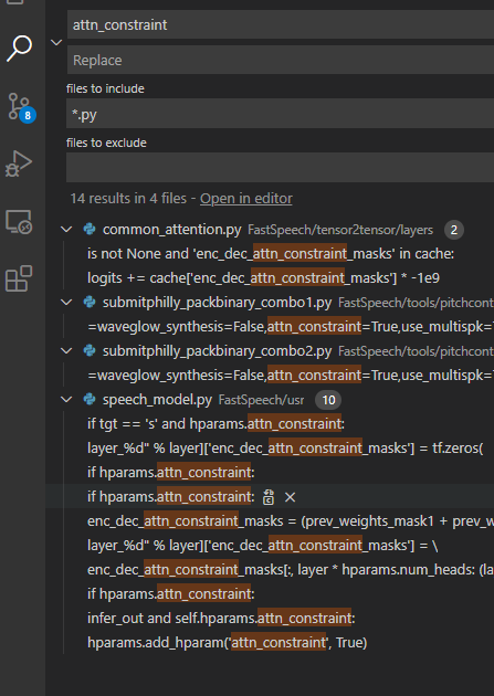 It's easy to mis-click inline replace button in the search sidebar ...