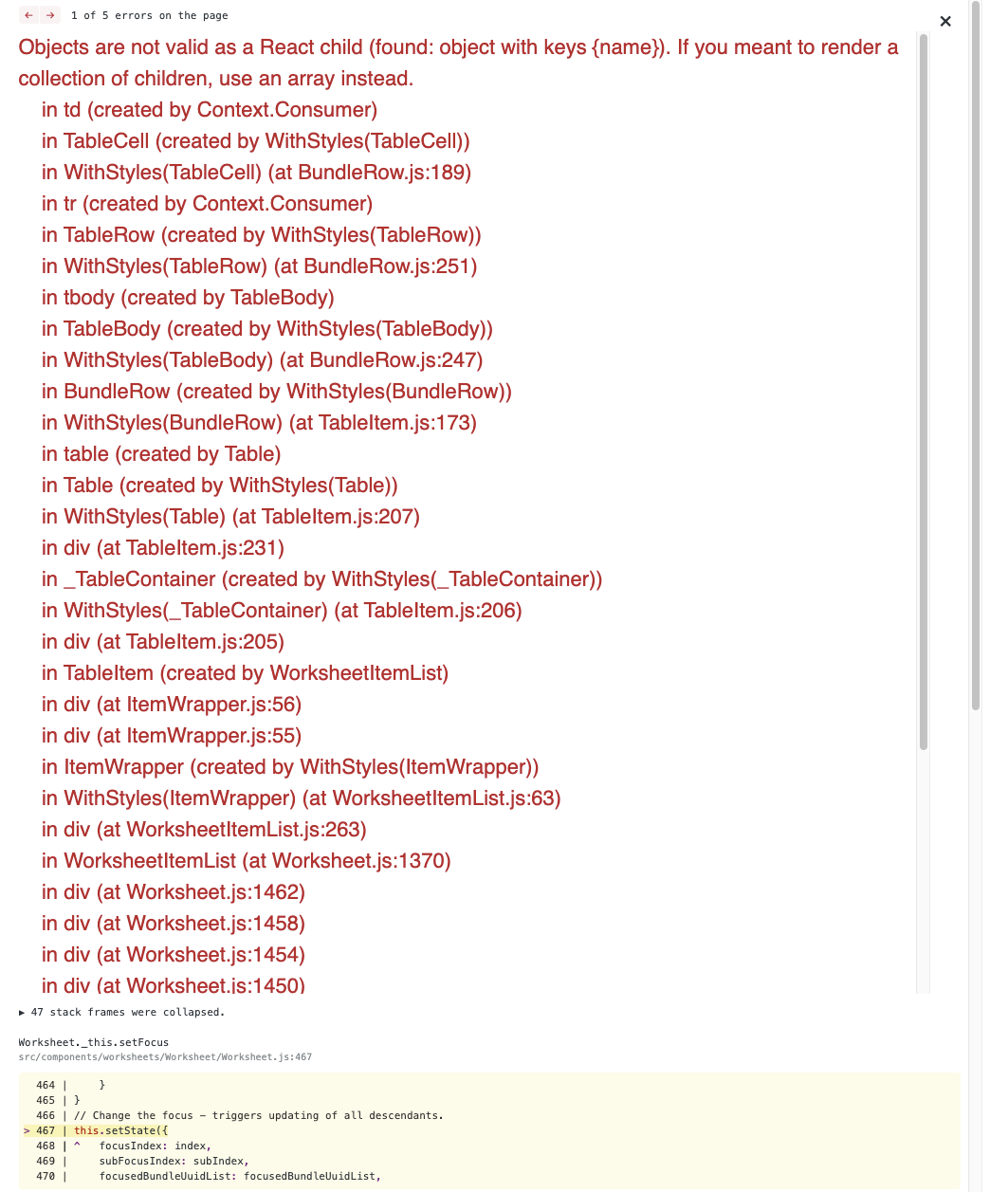 Frontend With A Certain Table In A Worksheet Page Crashes With React Errors · Issue 1819
