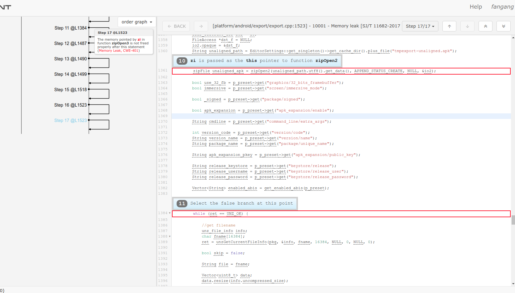 Memory leak in [platform/android/export/export.cpp:1523] · Issue #17030 · godotengine/godot · GitHub