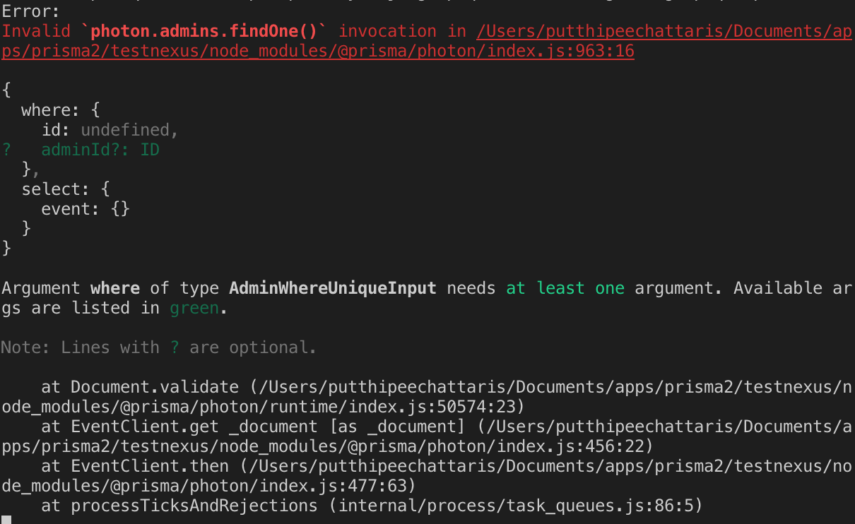 t.model.something() of nexus-prisma not working when it represent other model · Issue #1041 ...