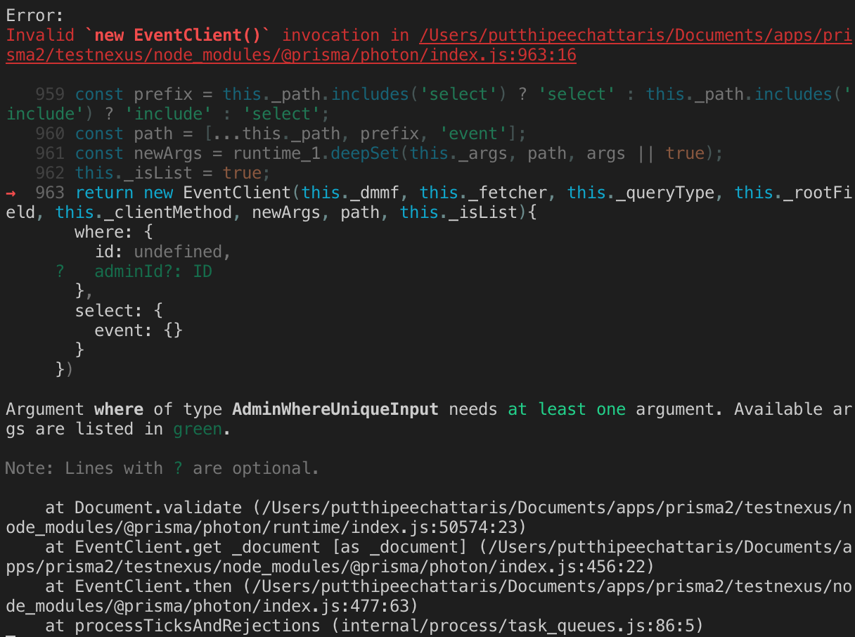 t.model.something() of nexus-prisma not working when it represent other model · Issue #1041 ...