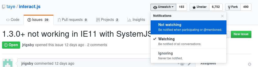1.3.0+ not working in IE11 with SystemJS · Issue #573 · taye/interact.js · GitHub