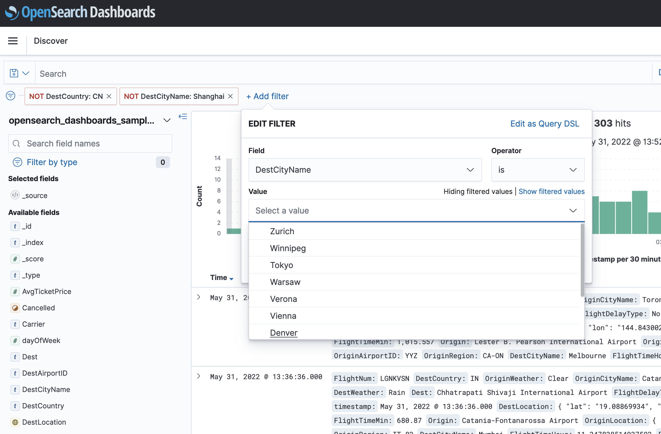 [BUG] Field picker in filter definition doesn't apply active filters. · Issue #1629 · opensearch ...