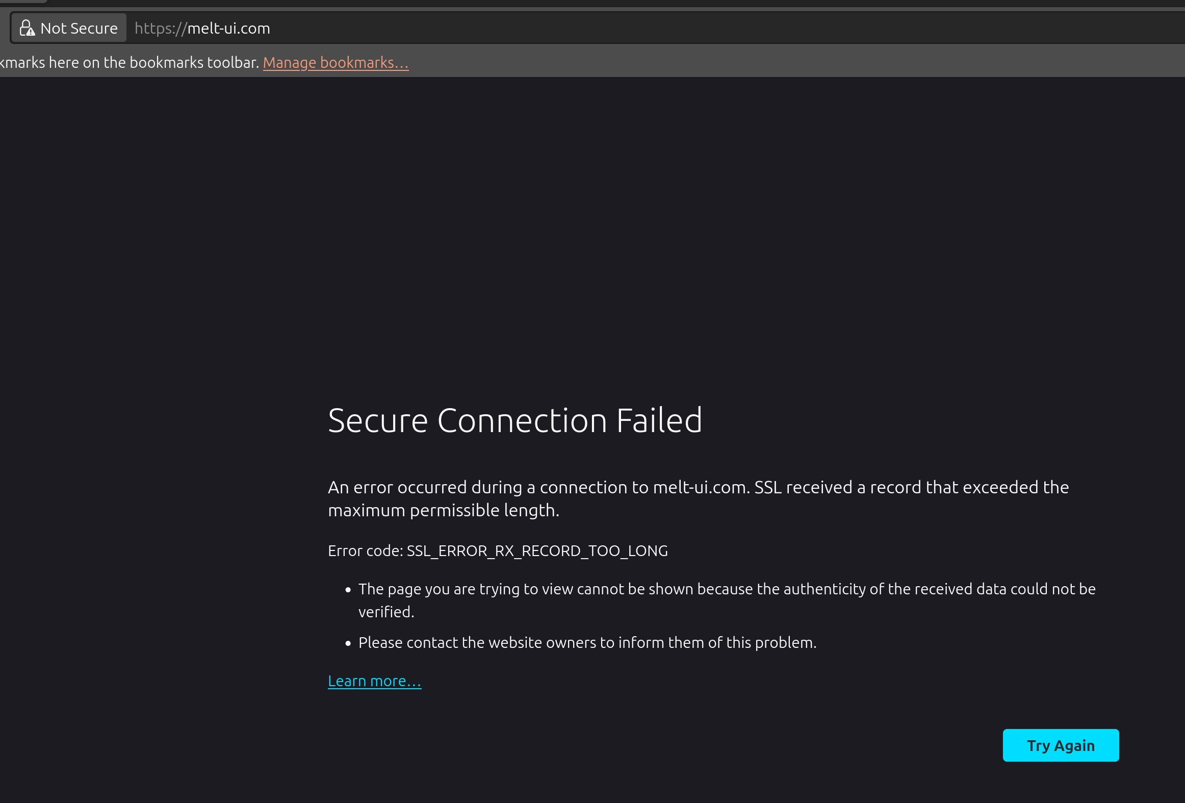 🐛Bug: encountering `ERR_SSL_PROTOCOL_ERROR` on melt-ui.com regularly · Issue #746 · melt-ui/melt ...