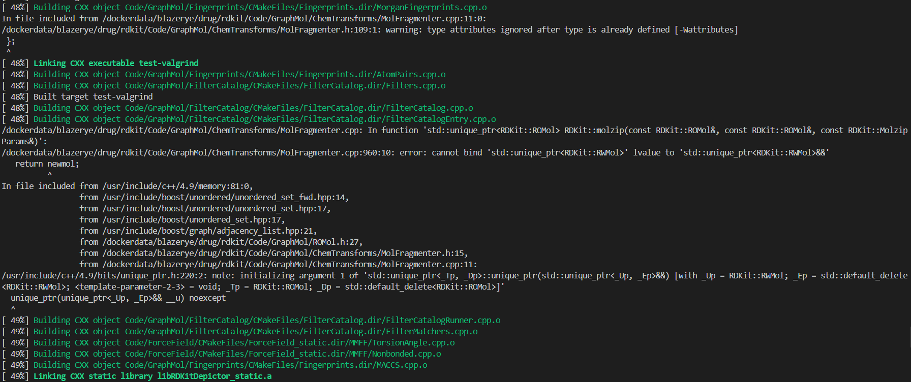 compile error · Issue #4254 · rdkit/rdkit · GitHub