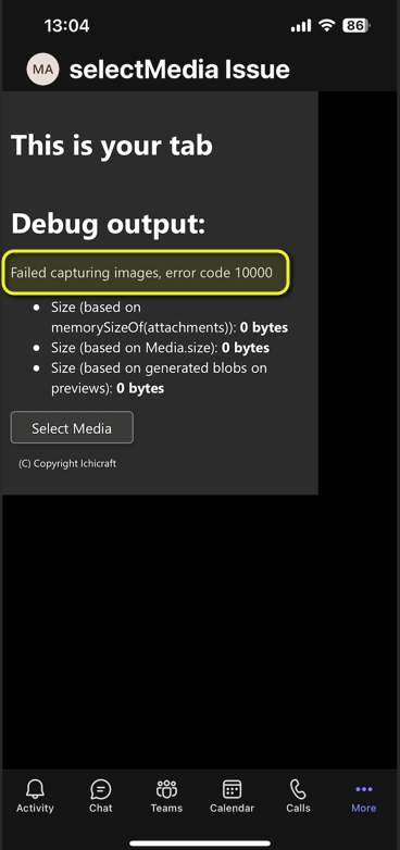 Error code 10000 / SIZE_EXCEEDED on microsoftTeams.media.selectMedia · Issue #1317 · OfficeDev ...