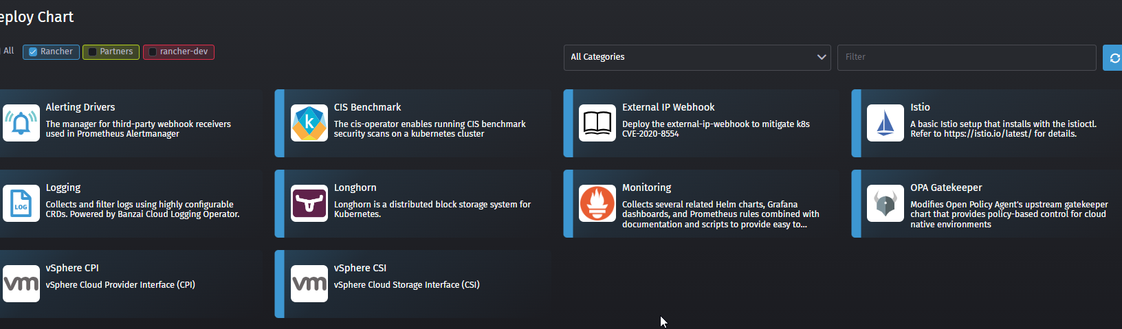 Rancher-backup isn't visible in Rancher Marketplace · Issue #7534 · rancher/dashboard · GitHub