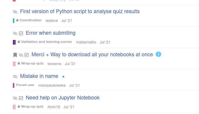 Consider having discussion on each page of the MOOC as edX · Issue #379 · INRIA/scikit-learn ...