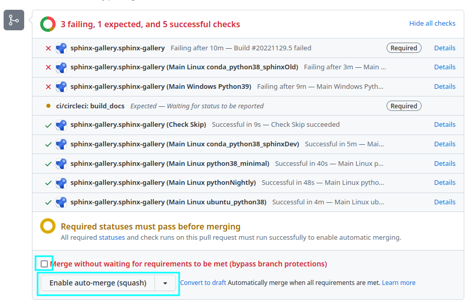 Rfc Enabling Auto Merge Builtin Github Functionality · Issue 25069 · Scikit Learn Scikit Learn