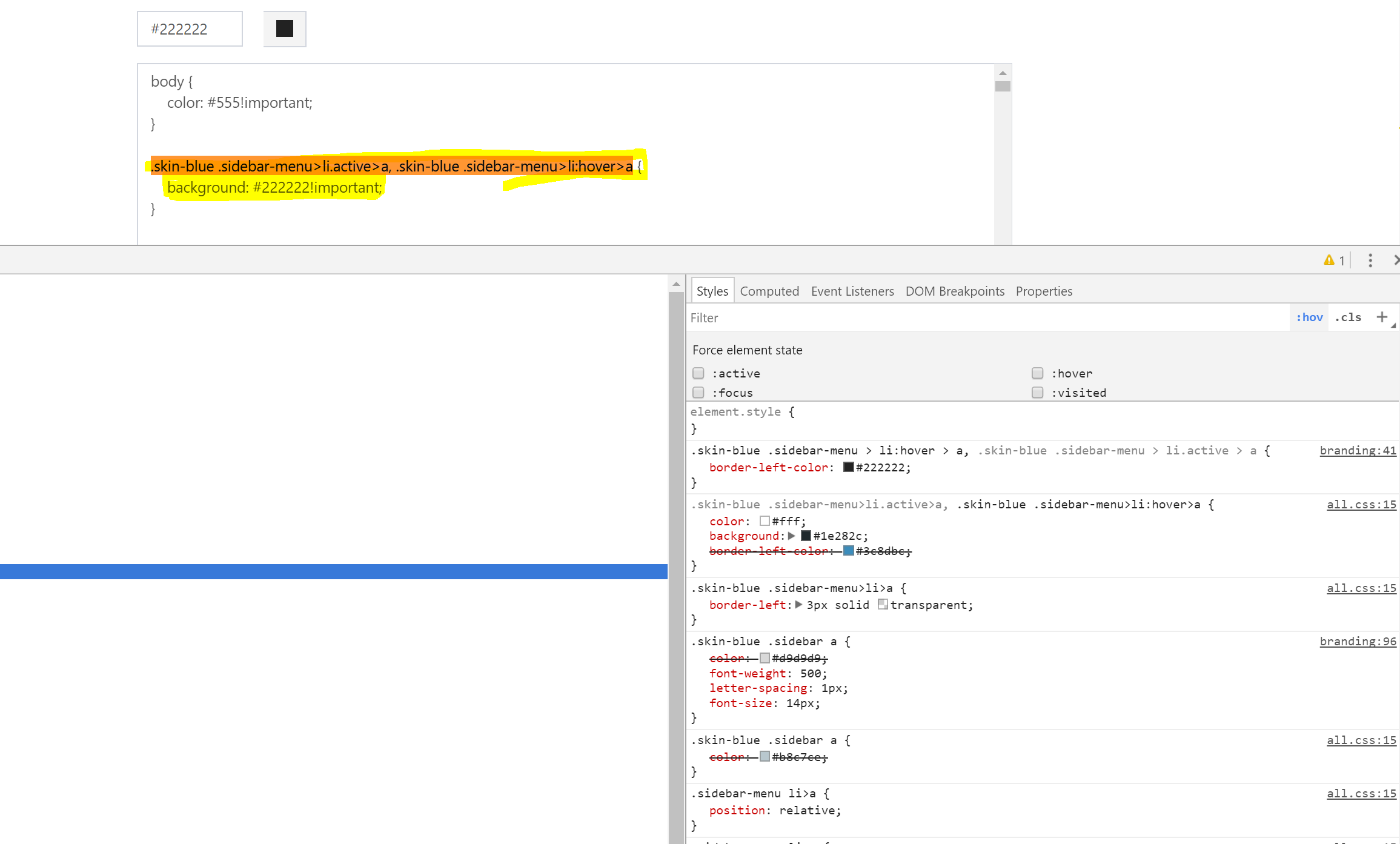 Custom CSS Direct Descendant Character ( > ) Not Working · Issue #4457 · grokability/snipe-it ...