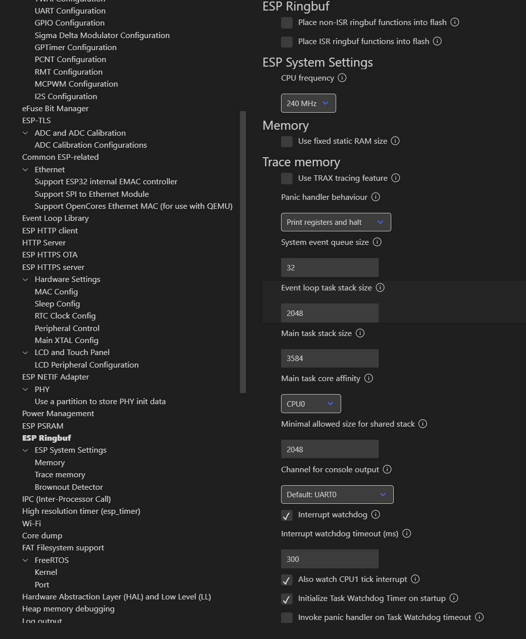 Console And Monitor Baud Not Showing In Menuconfig Ui Vsc 1077 · Issue 926 · Espressifvscode