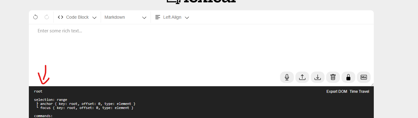 Bug: When converting from markdown back to rich text, if the content is empty the state is ...