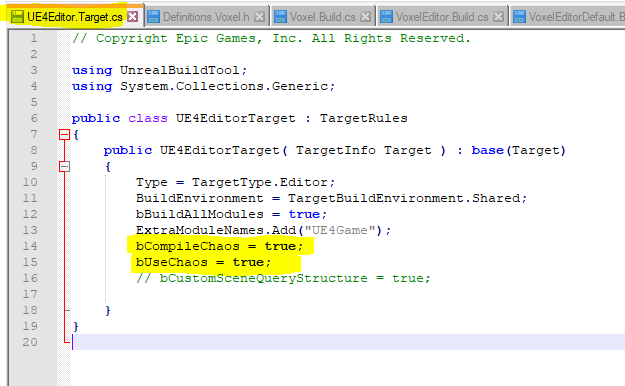 Build Chaos with Voxel Plugin from Source for UE 4.25.0 will lead to ...