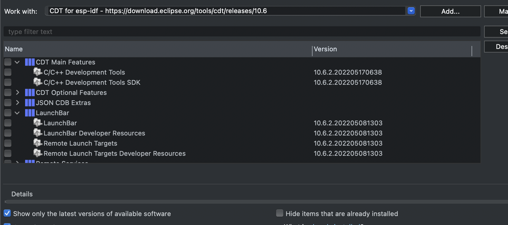 Eclipse CDT 2022-12: Espresif Idf plugin failes (IEP-836) · Issue #666 · espressif/idf-eclipse ...