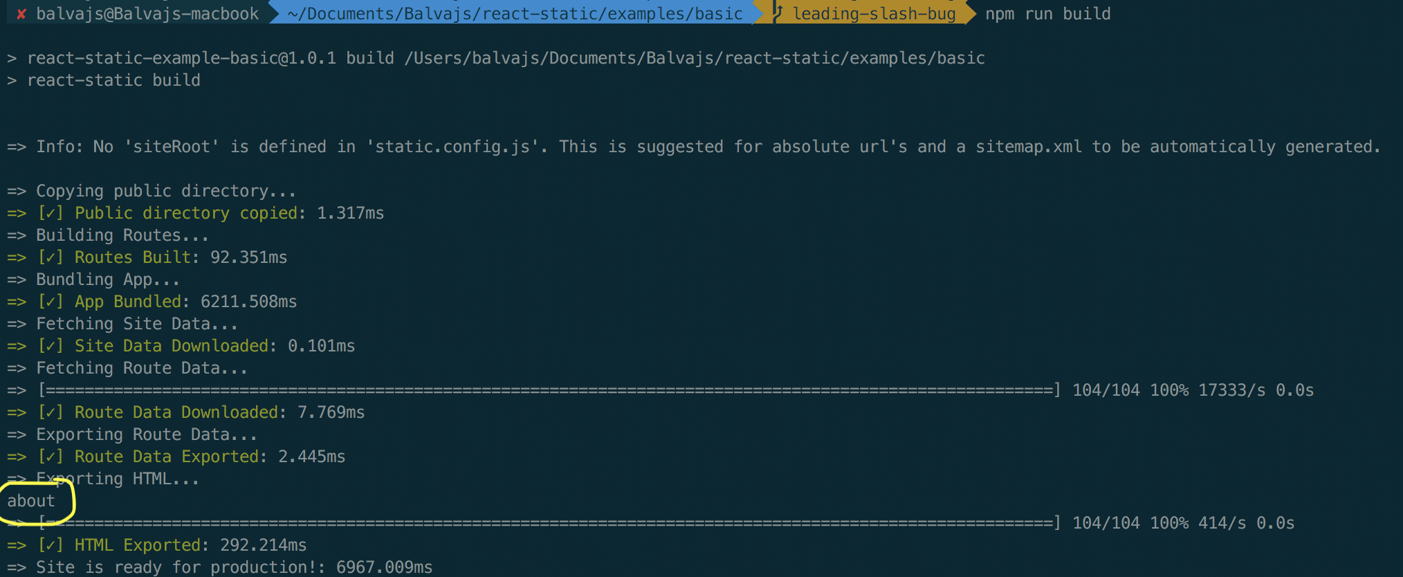 Different Pathname In Runtime And Static Build · Issue 469 · React Staticreact Static · Github