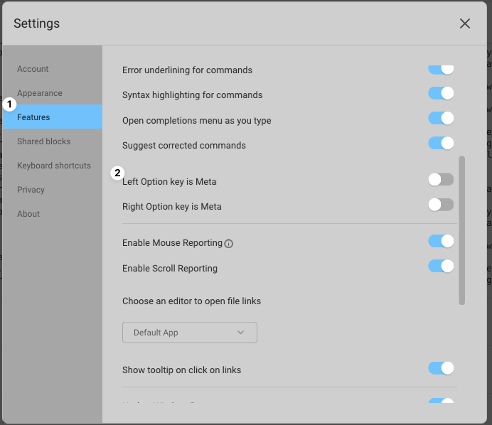 Meta key does not seem to work · Issue #1989 · warpdotdev/Warp · GitHub