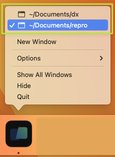 Window menu should display open windows · Issue #2235 · warpdotdev/Warp · GitHub