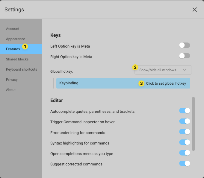 Extend Global Hotkey Window Features · Issue #2761 · warpdotdev/Warp · GitHub