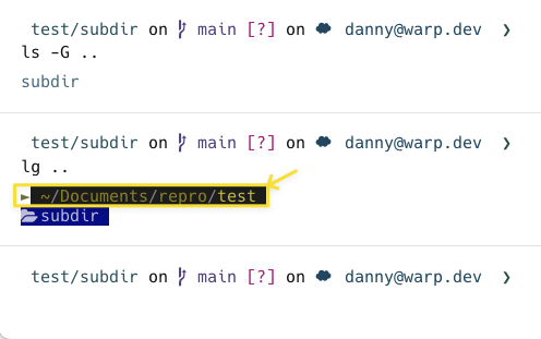 File path matching not working in some cases · Issue #2785 · warpdotdev/Warp · GitHub
