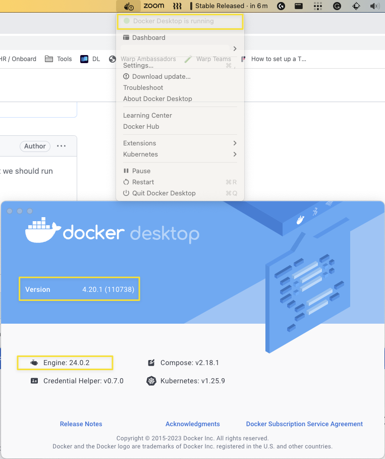 docker cannot running , because $WARP_PS1 have contains whitespaces ...