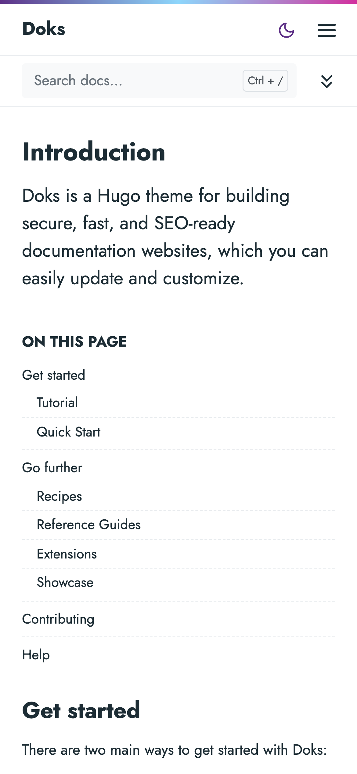 Search bar hidden in side-nav on mobile · Issue #876 · thuliteio/doks · GitHub