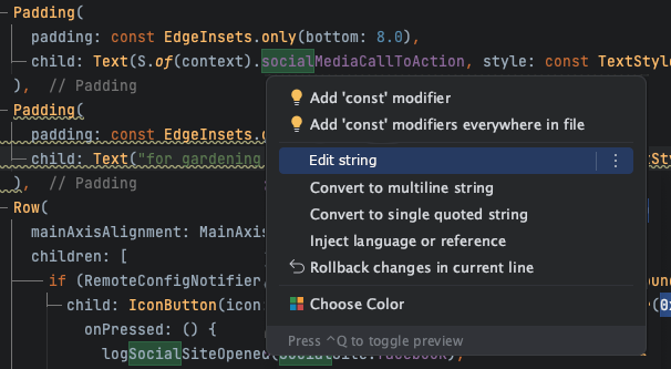 Add Context Action To Edit Default String · Issue 109 · Localizelyflutter Intl Intellij · Github 2822