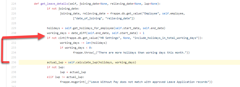 Miscalculation In Leave Without Pay Calculated · Issue 9782 · Frappeerpnext · Github