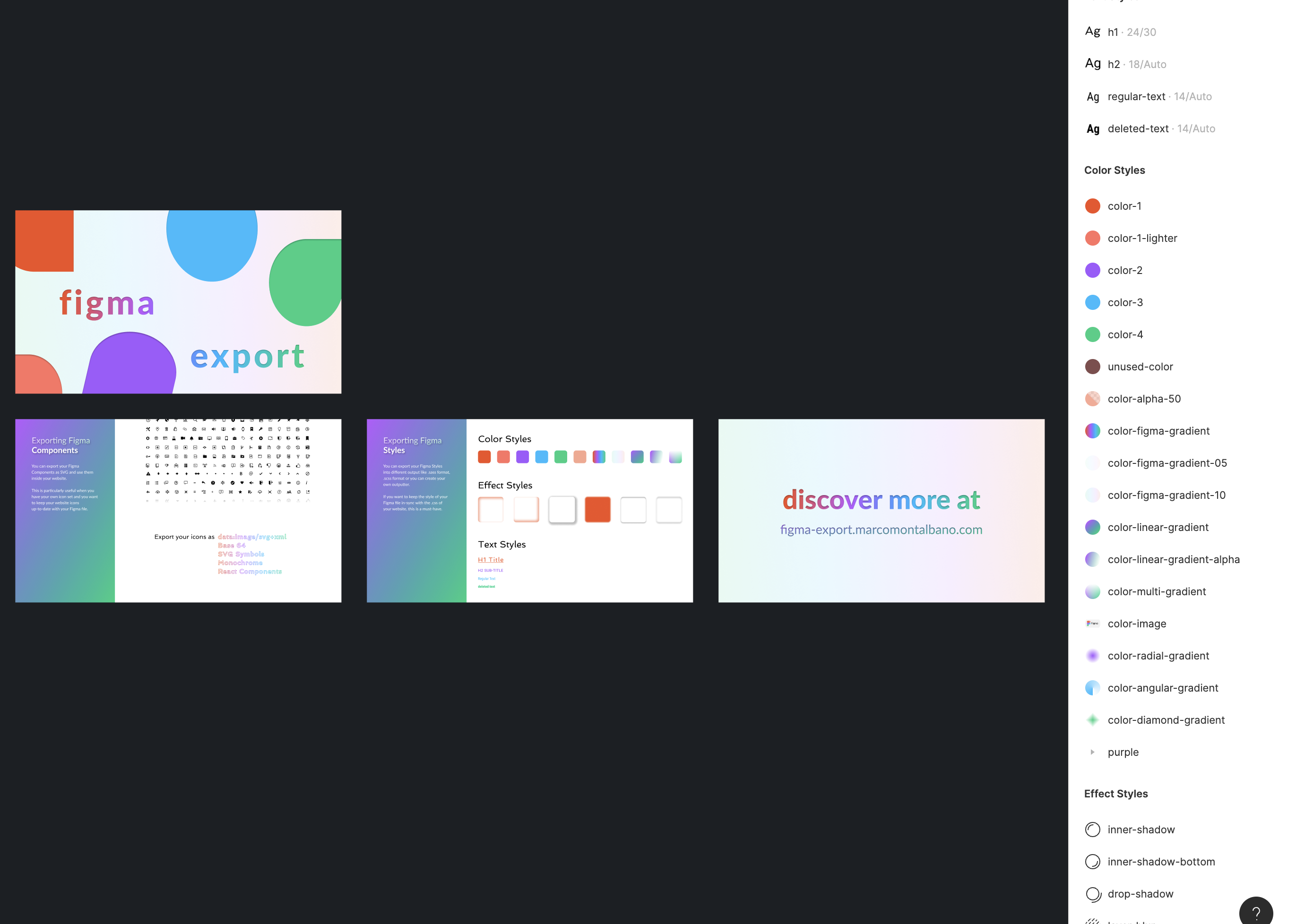 Export styles from page or node · Issue #118 · marcomontalbano/figma ...