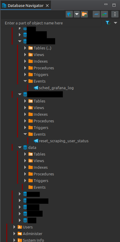 Events in database schema named 'data' are not shown · Issue #19782 · dbeaver/dbeaver · GitHub