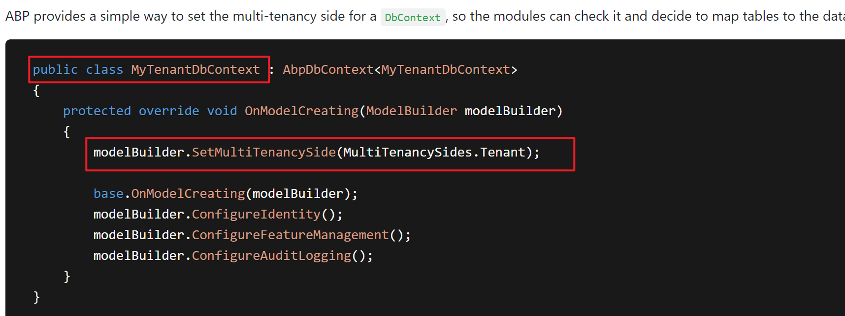 Separating Host & Tenant Database Schemas don't work · Issue #9420 · abpframework/abp · GitHub
