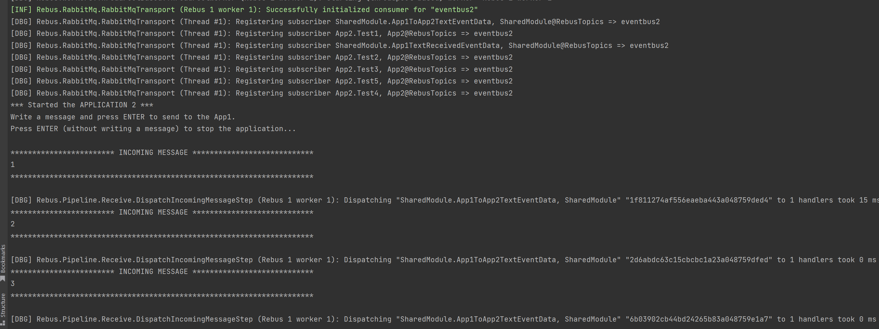 Rebus registering subscriber and dispatch message conflict · Issue #13041 · abpframework/abp ...