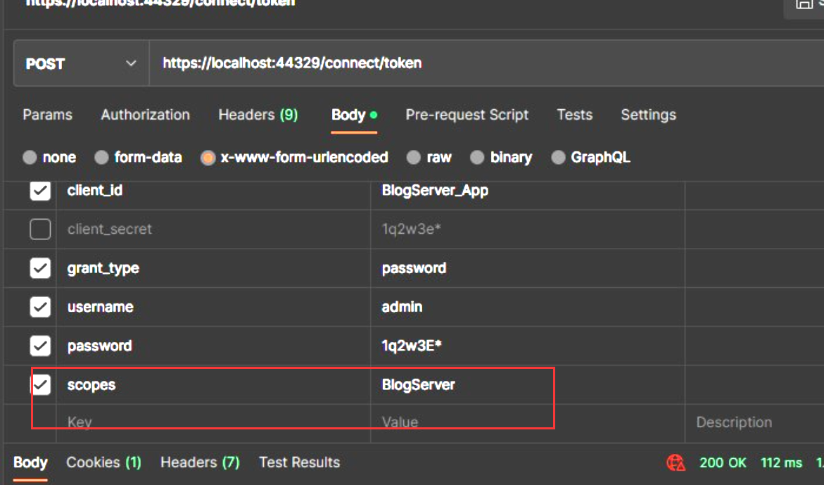 "code": "Volo.Authorization:010001", "message": "Authorization failed! Given policy has not ...