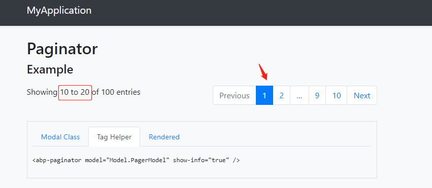 Abp Paginator Tag Helper Generated Wrong Show Info Content · Issue 3953 · Abpframework Abp · Github