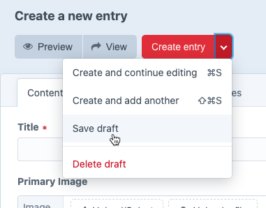 Users without publishing permission lost the ability to `Save draft` on a new entry in 3.7 ...